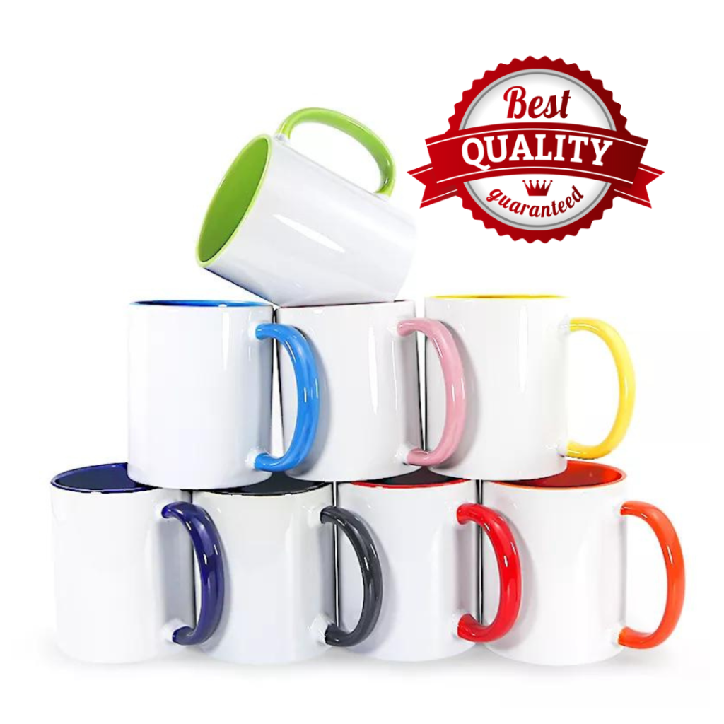 Coloured Handle Sublimation Mugs – Ambition International Pvt. Ltd